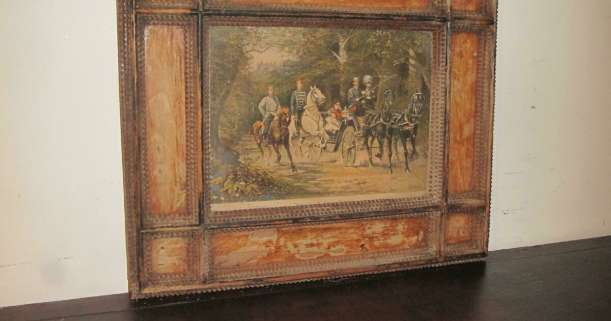 Tramp Art Frame. | French Country Antiques