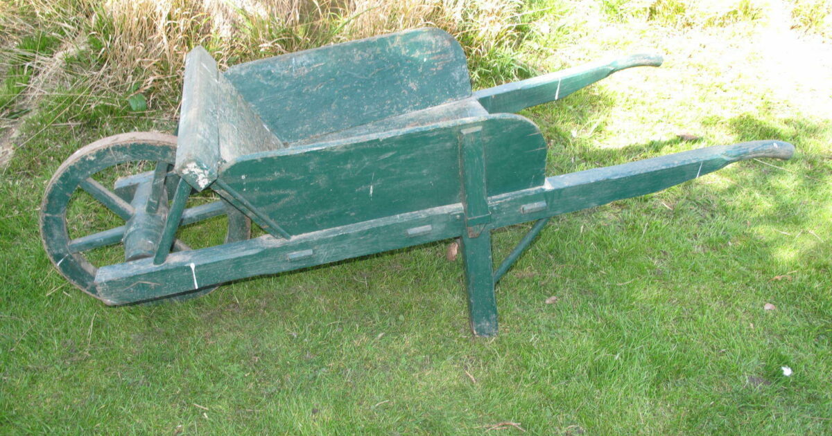 Wheelbarrow in its Original Paint. | French Country Antiques